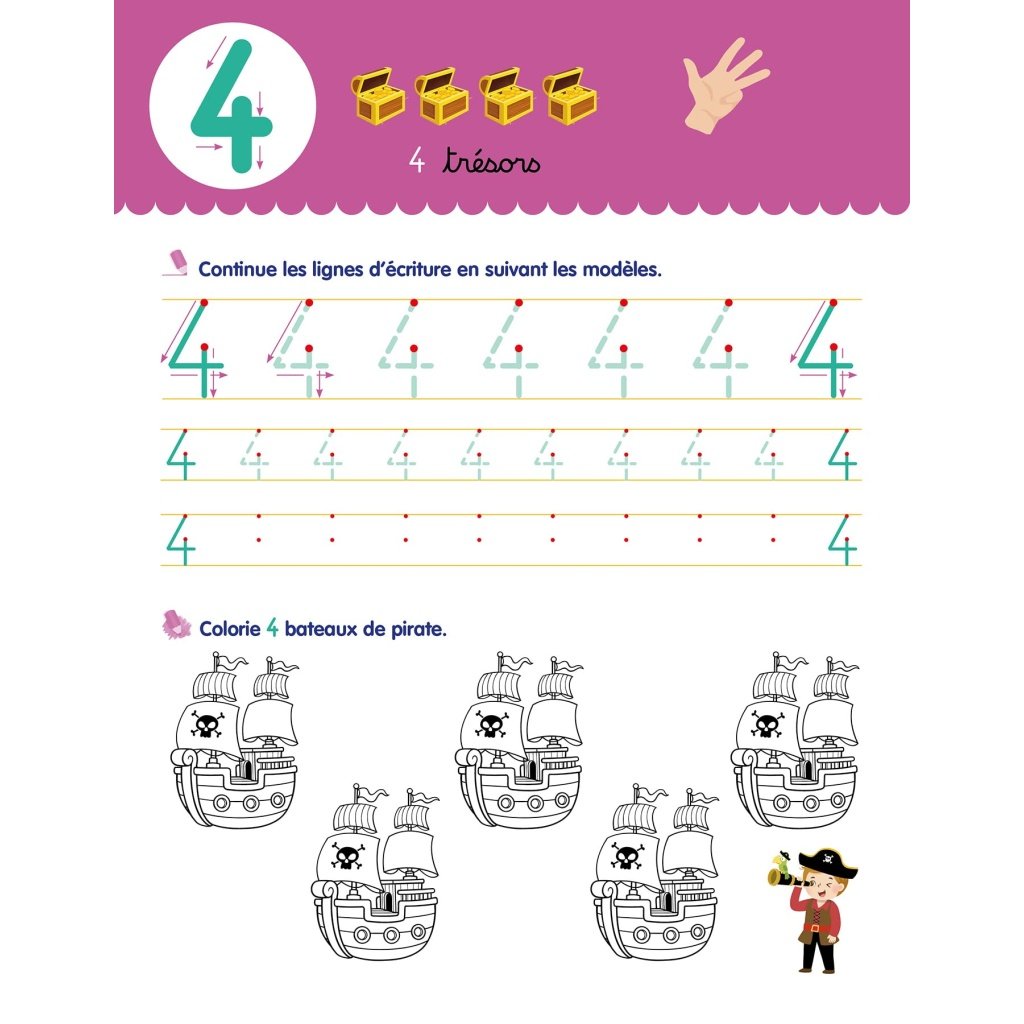 Hachette – Toute ma maternelle – Mon cahier d’écriture : les chiffres