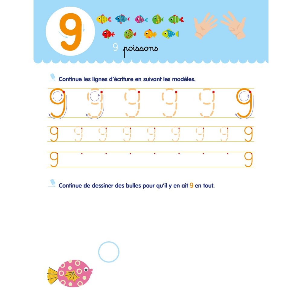 Hachette – Toute ma maternelle – Mon cahier d’écriture : les chiffres